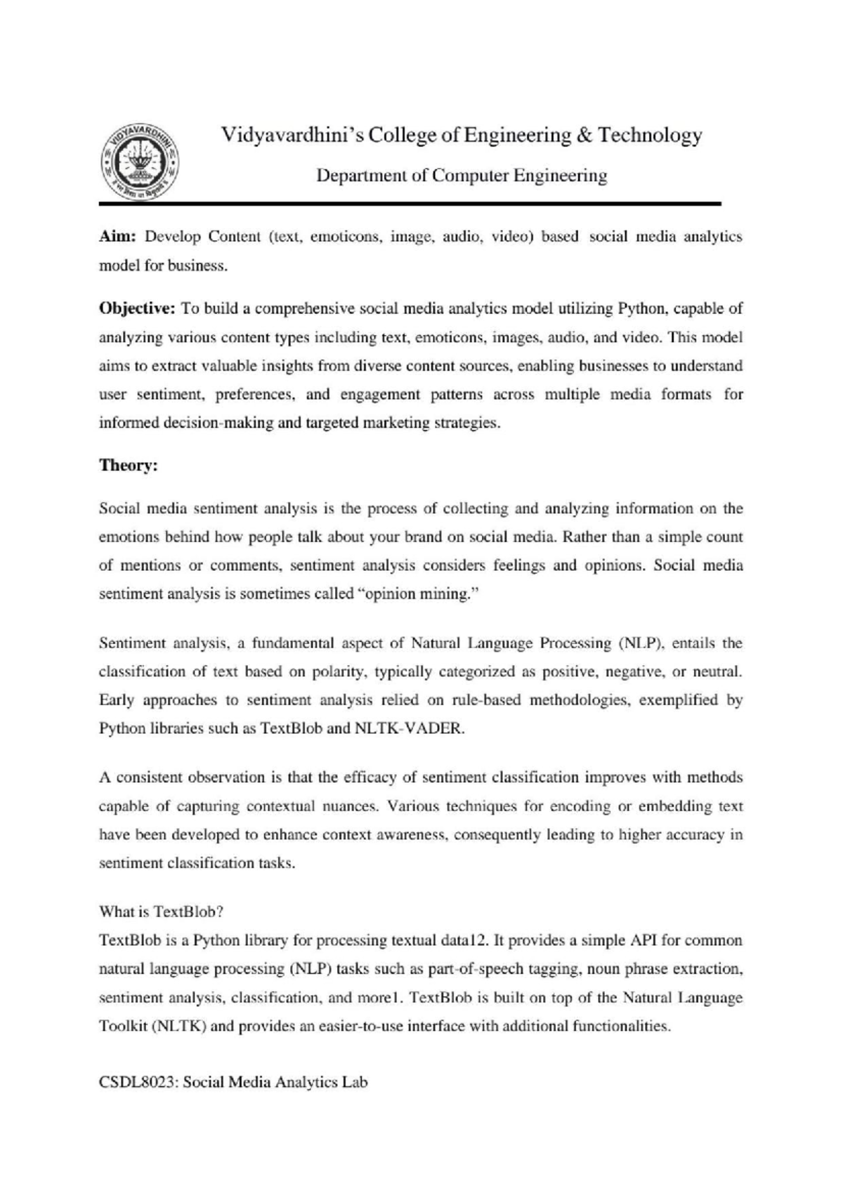 Exp5 - Computer Engineering - Studocu