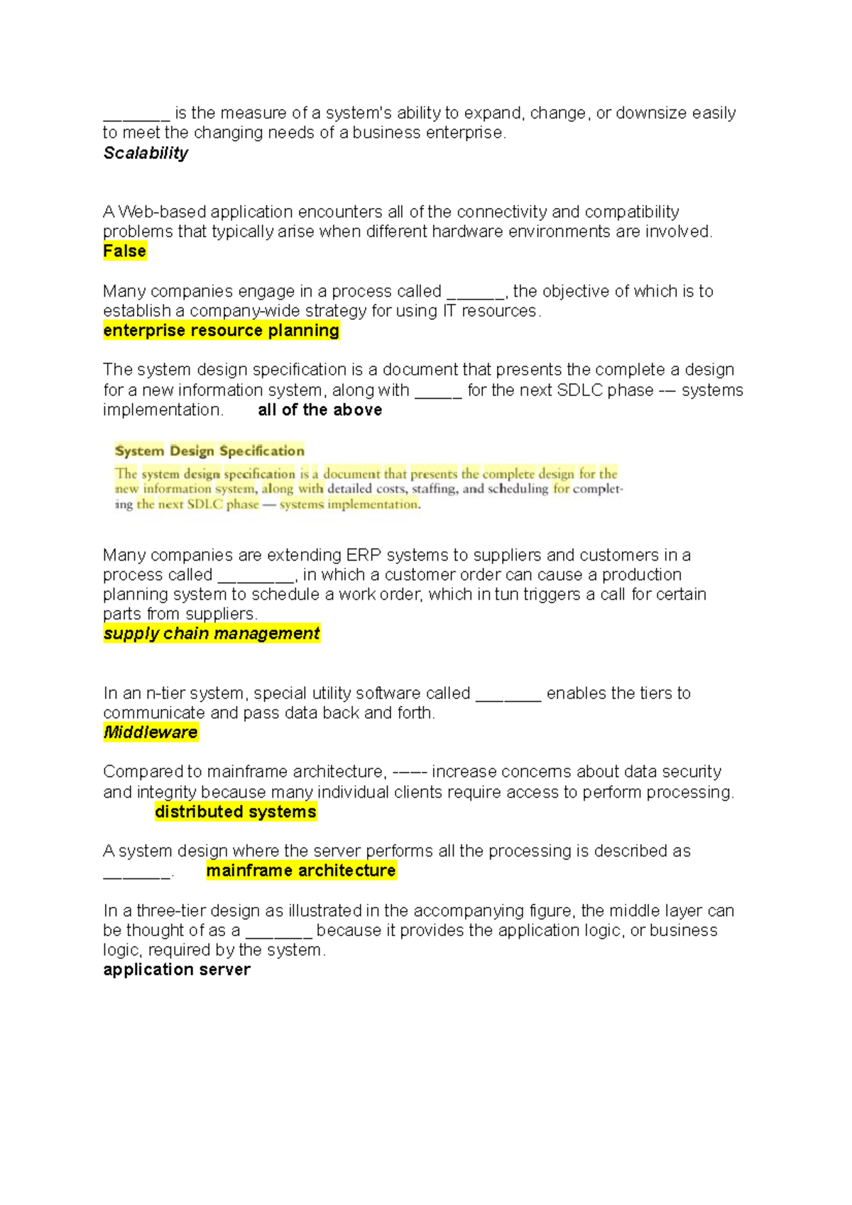 Ch 10 - _______ is the measure of a system's ability to expand, change ...