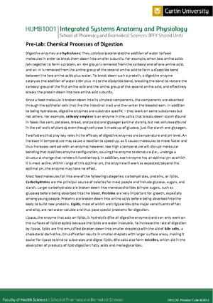 HUMB1001 Integrated Systems Anatomy and Physiology Semester UNIT ...