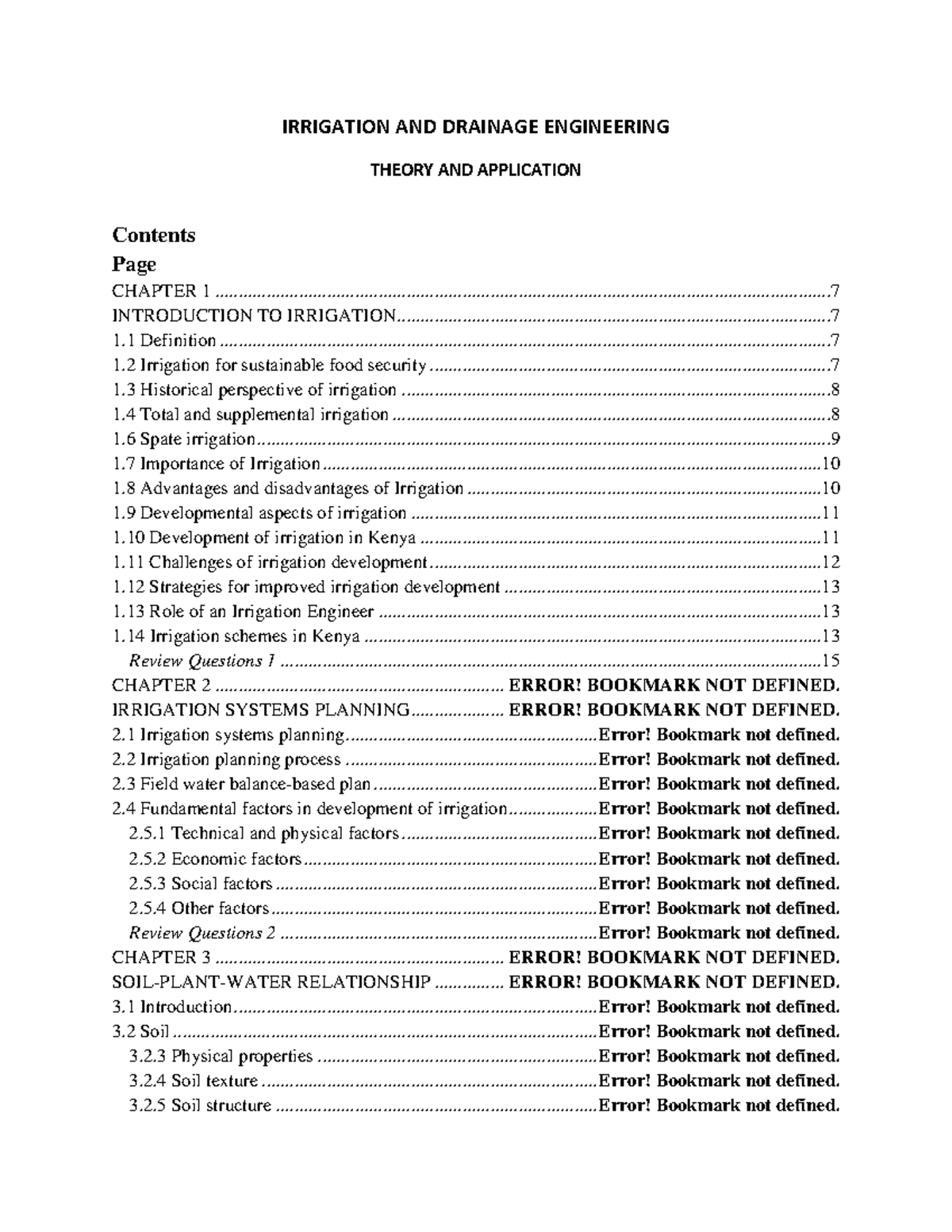 Irrigation AND Drainage Engineering-2023 - IRRIGATION AND DRAINAGE ...