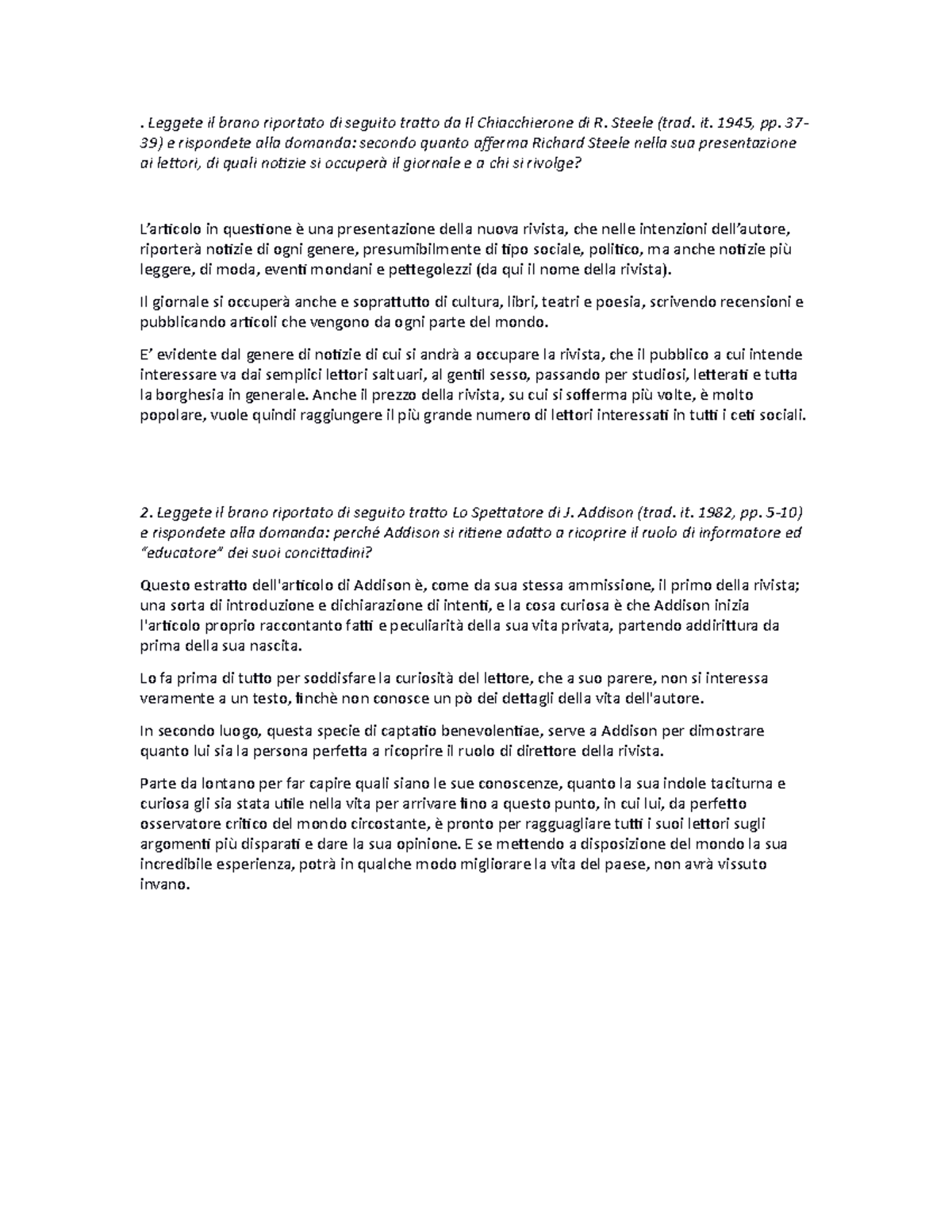 Esercitazione Nr 3 Critica Letteraria e letterature comparate Di Blasio ...