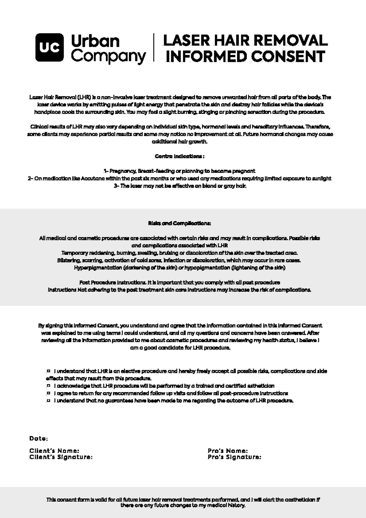 0 LHR Consent form - xmnxsnx - Risks and Complications: All medical and ...