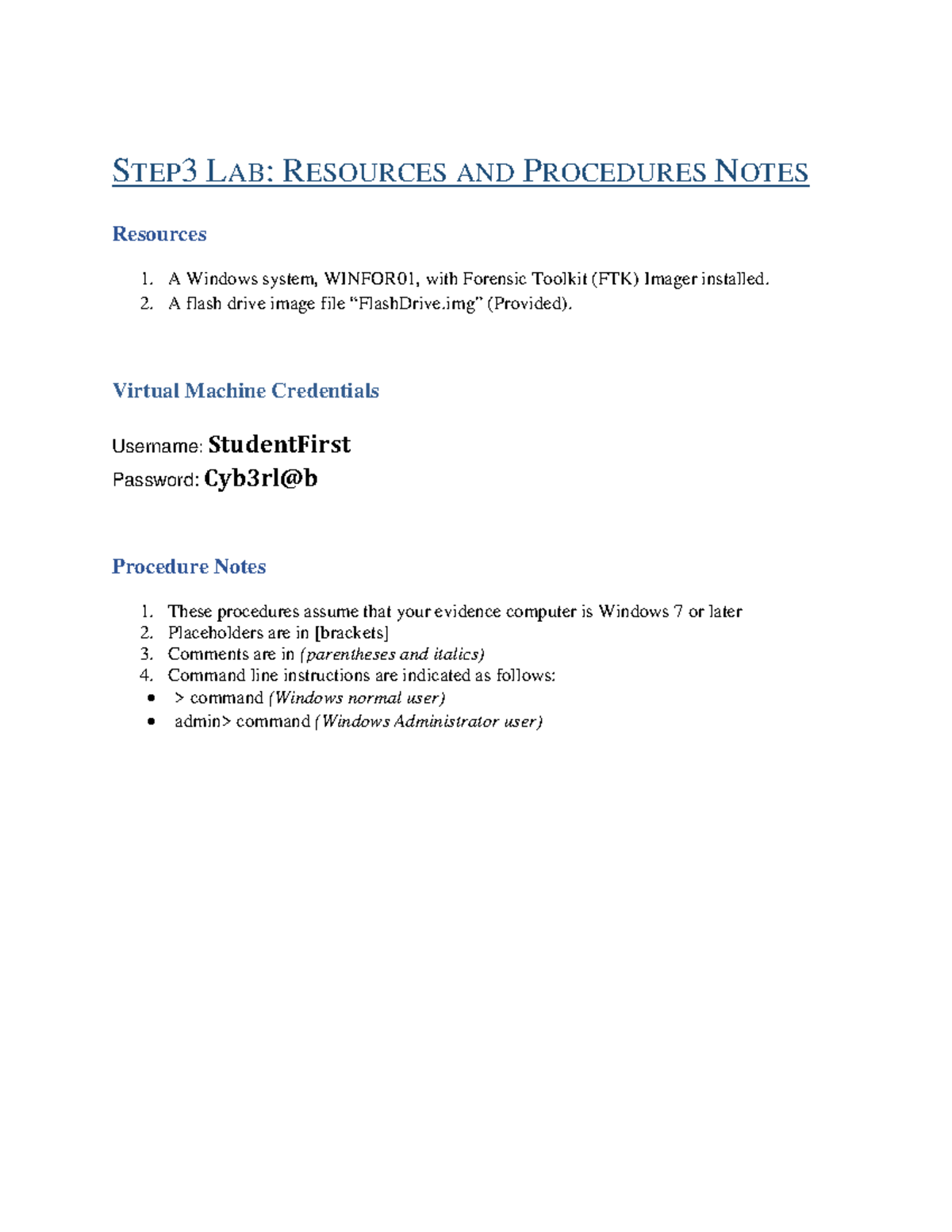 DFC620 Lab Instructions Project 2 Step3 - S TEP 3 L AB : R ESOURCES AND ...