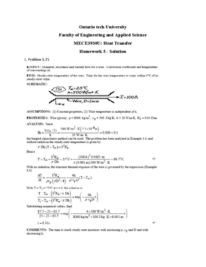 Lecture 10 Chap6 - Intro to Convection - MECE3930U - Studocu