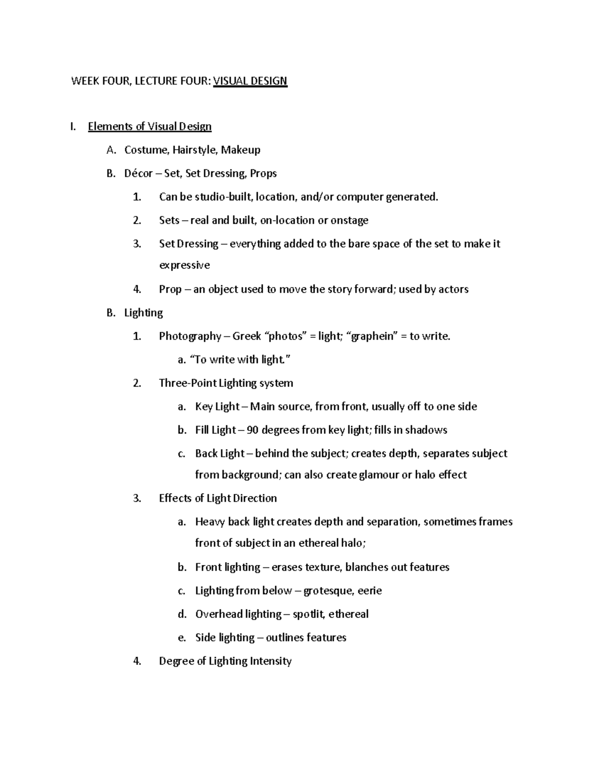 WEEK 4- Visual Design - WEEK FOUR, LECTURE FOUR: VISUAL DESIGN I ...