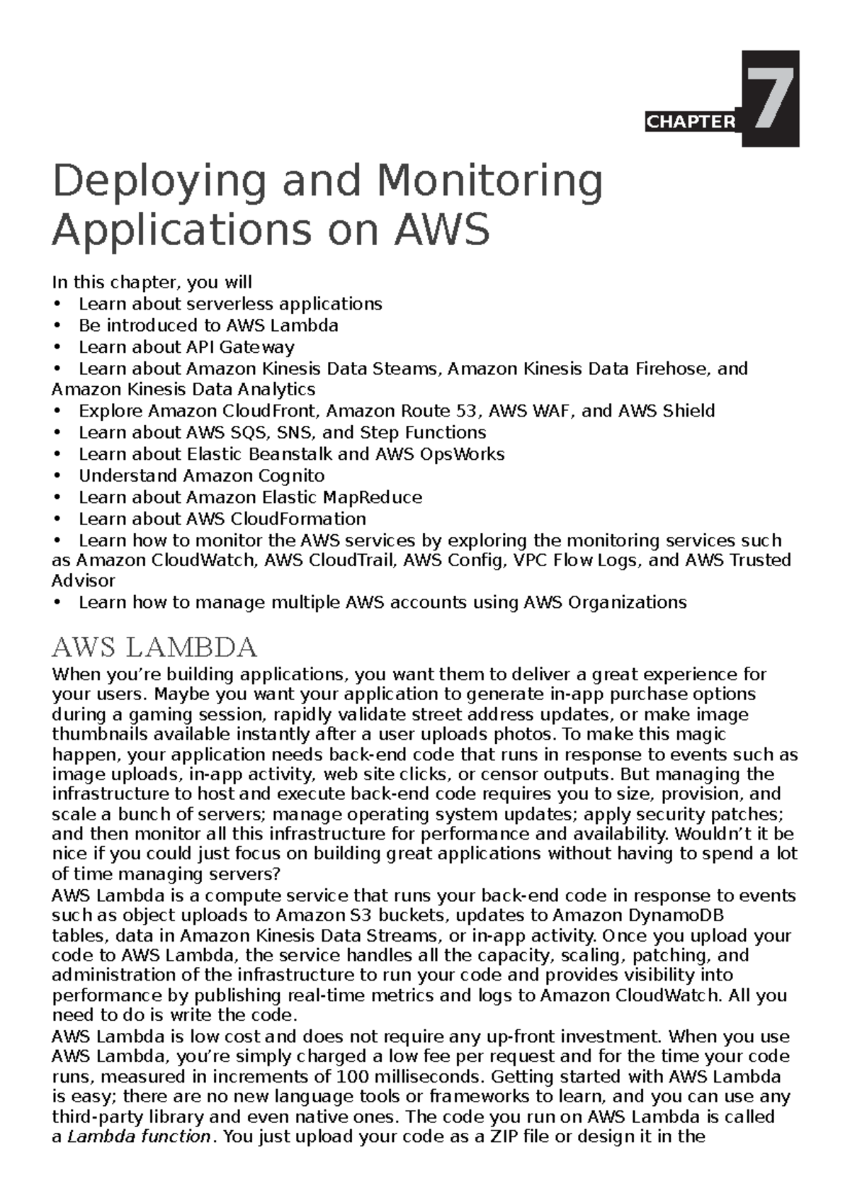 Chap7 Deploying and Monitoring Applications on AWS - CHAPTER 7 ...