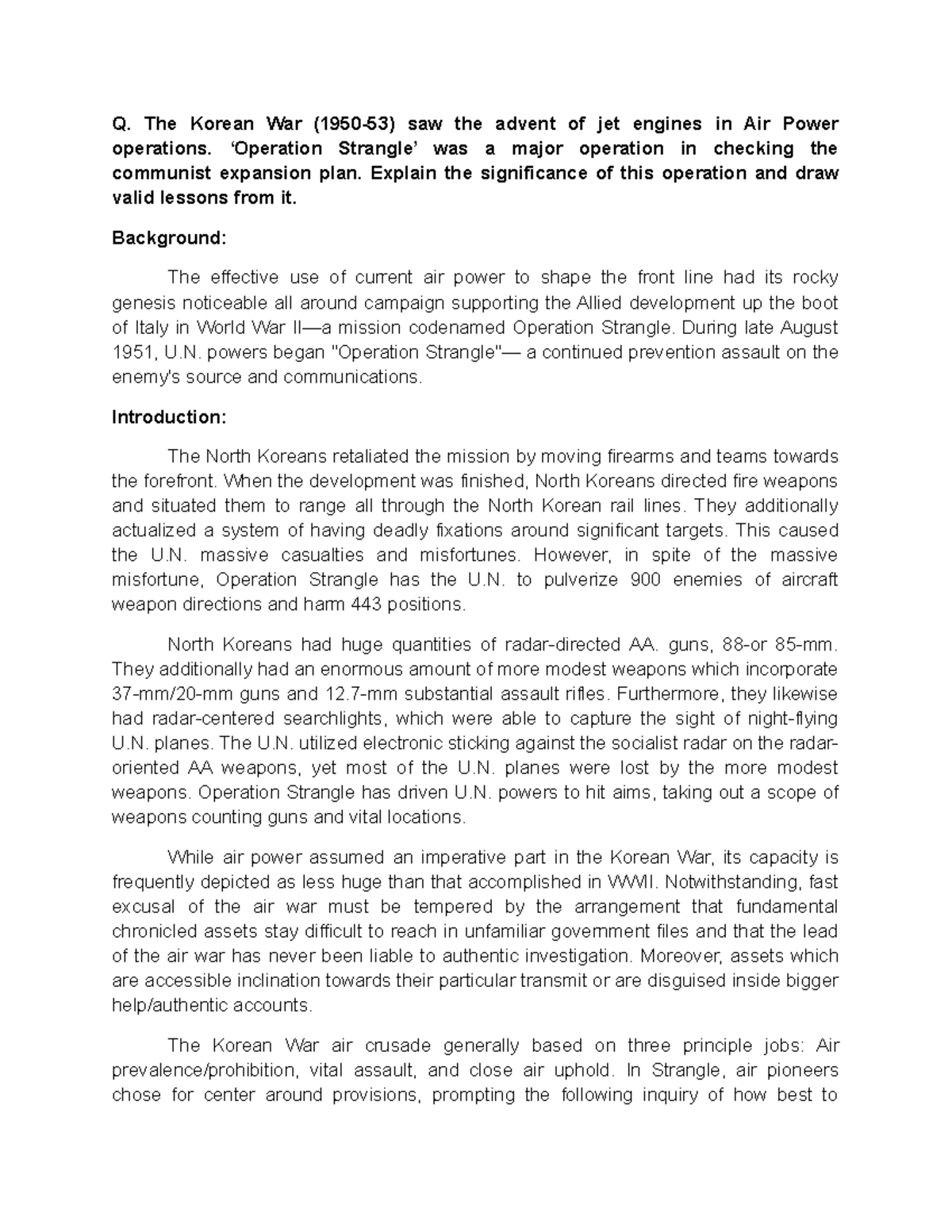 Operation Strangle -Pearl-4th 5th - Communication and media - IIUI ...