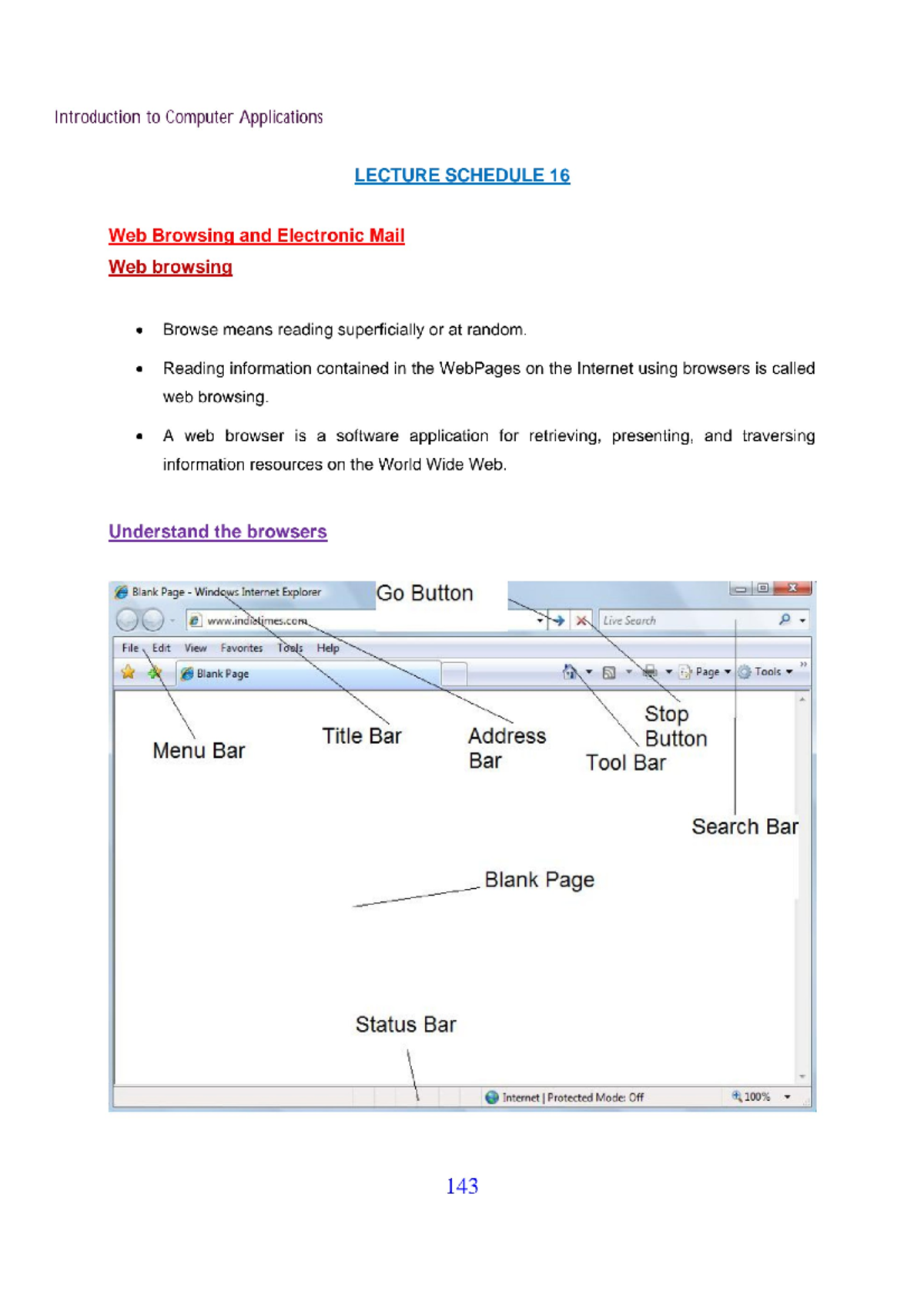 Introduction to computer applications (part 8) - Studocu