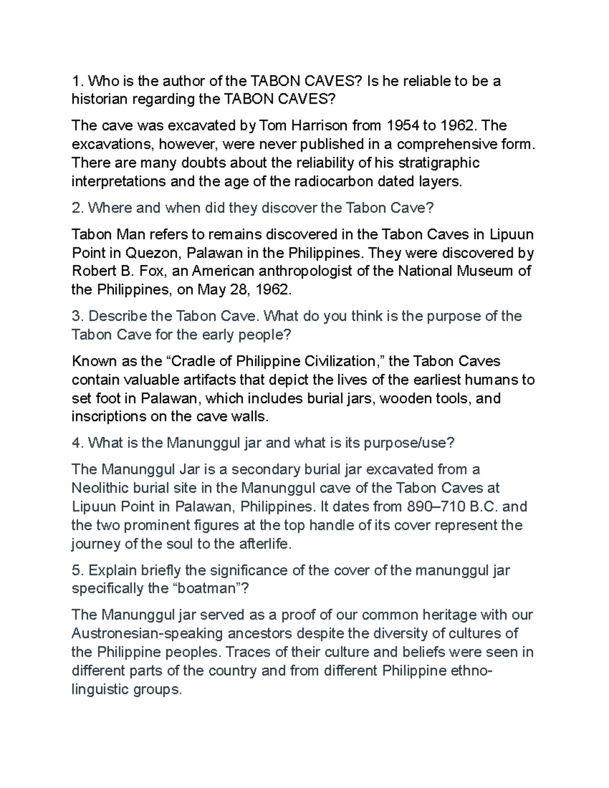 RIPH - reading in phillipine history - Who is the author of the TABON ...