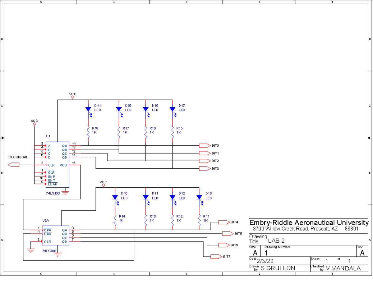 Schematic for Lab 2 - 5 5 4 4 3 3 2 2 1 1 D D C C B B A A BIT BIT BIT ...