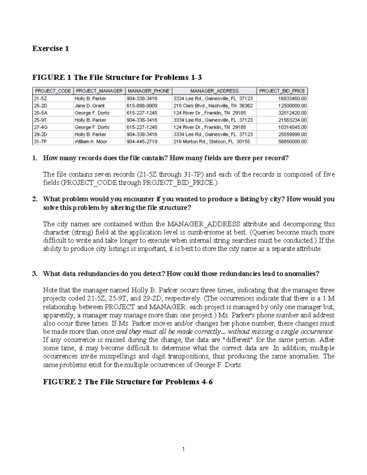 Ex1 answers - example - 1 Exercise 1 FIGURE 1 The File Structure for ...