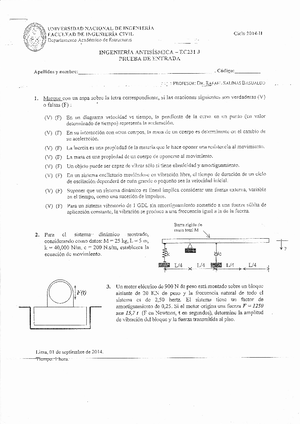 Análisis modal de estructuras - EJERCICIO MODOS, FRECUENCIAS 1 ...