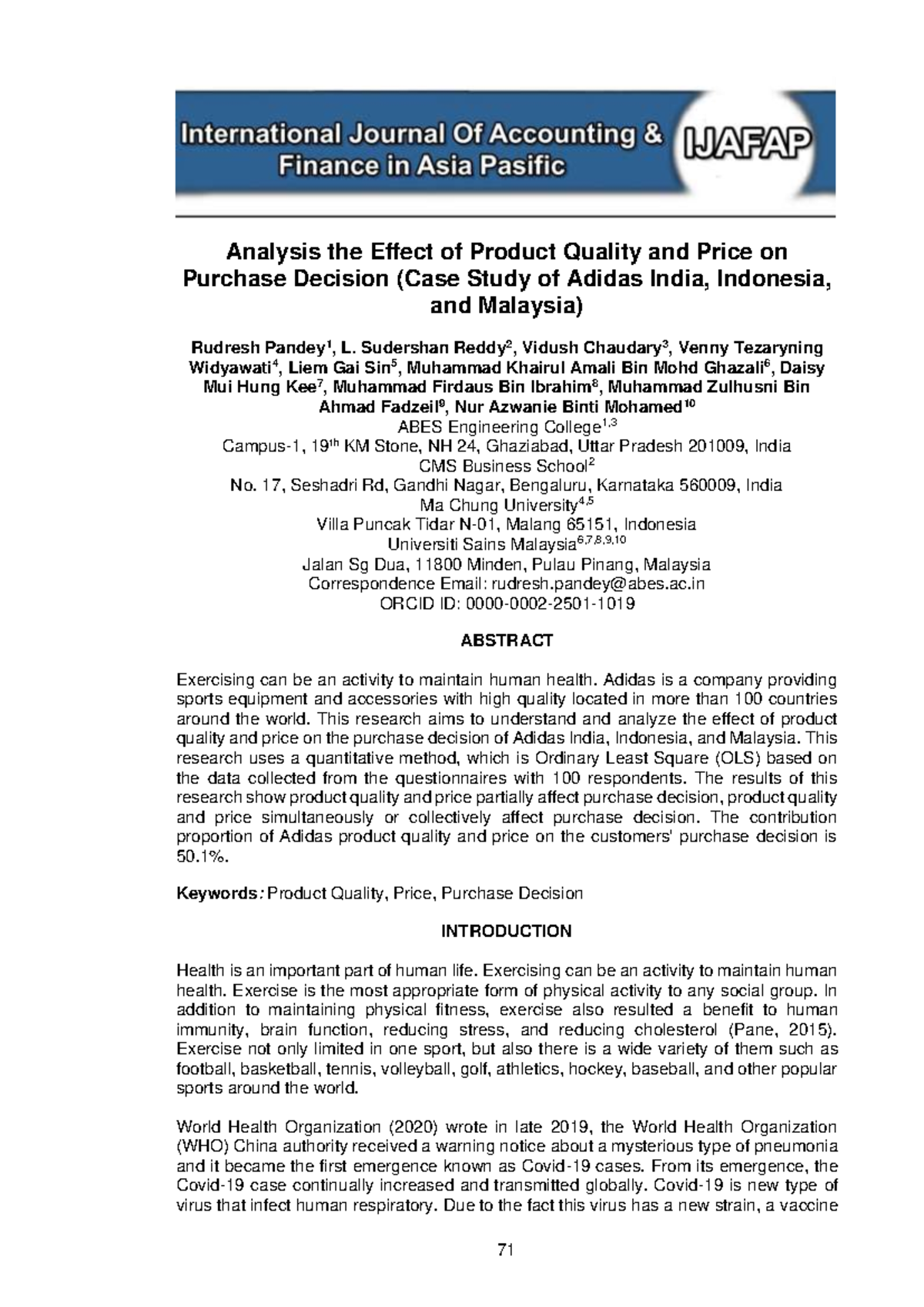 1034 2120 2 PB - Hggjj - Analysis the Effect of Product Quality and ...