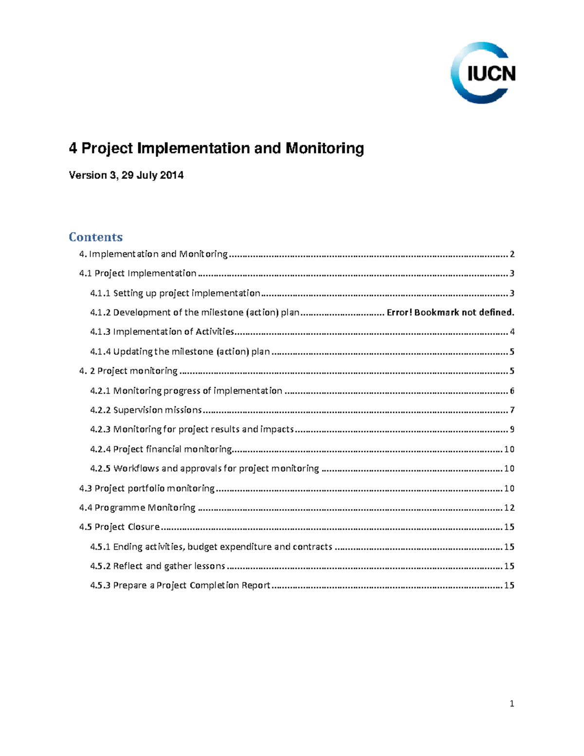 4 implementation and monitoring final 29 07 14 - 4 Project ...