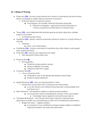 Rm exam 2 part 2 - Lecture notes and slides (Professor Diana Santacrose ...