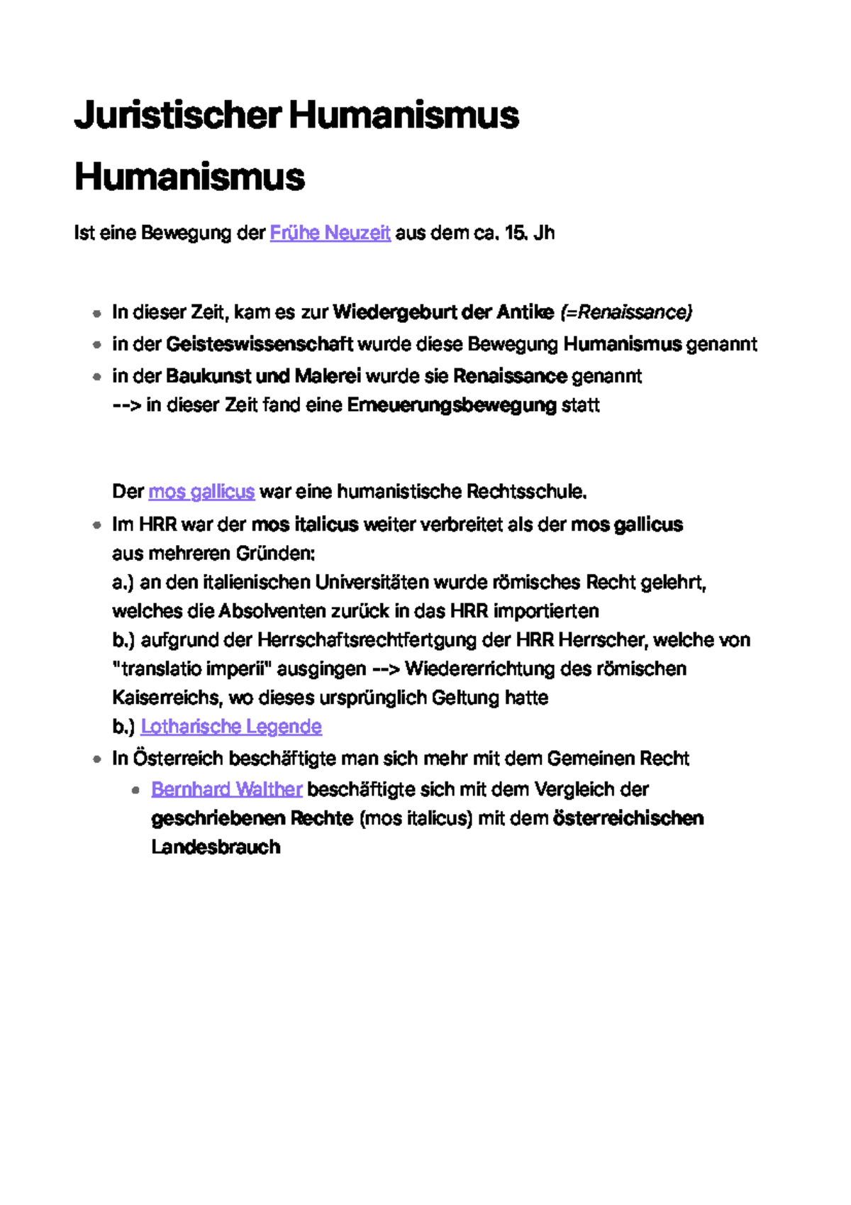 Juristischer Humanismus - Juristischer Humanismus Humanismus Ist eine ...