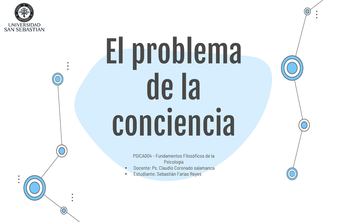 El problema de la consciencia - PSICA004 - Fundamentos Filosóficos de ...