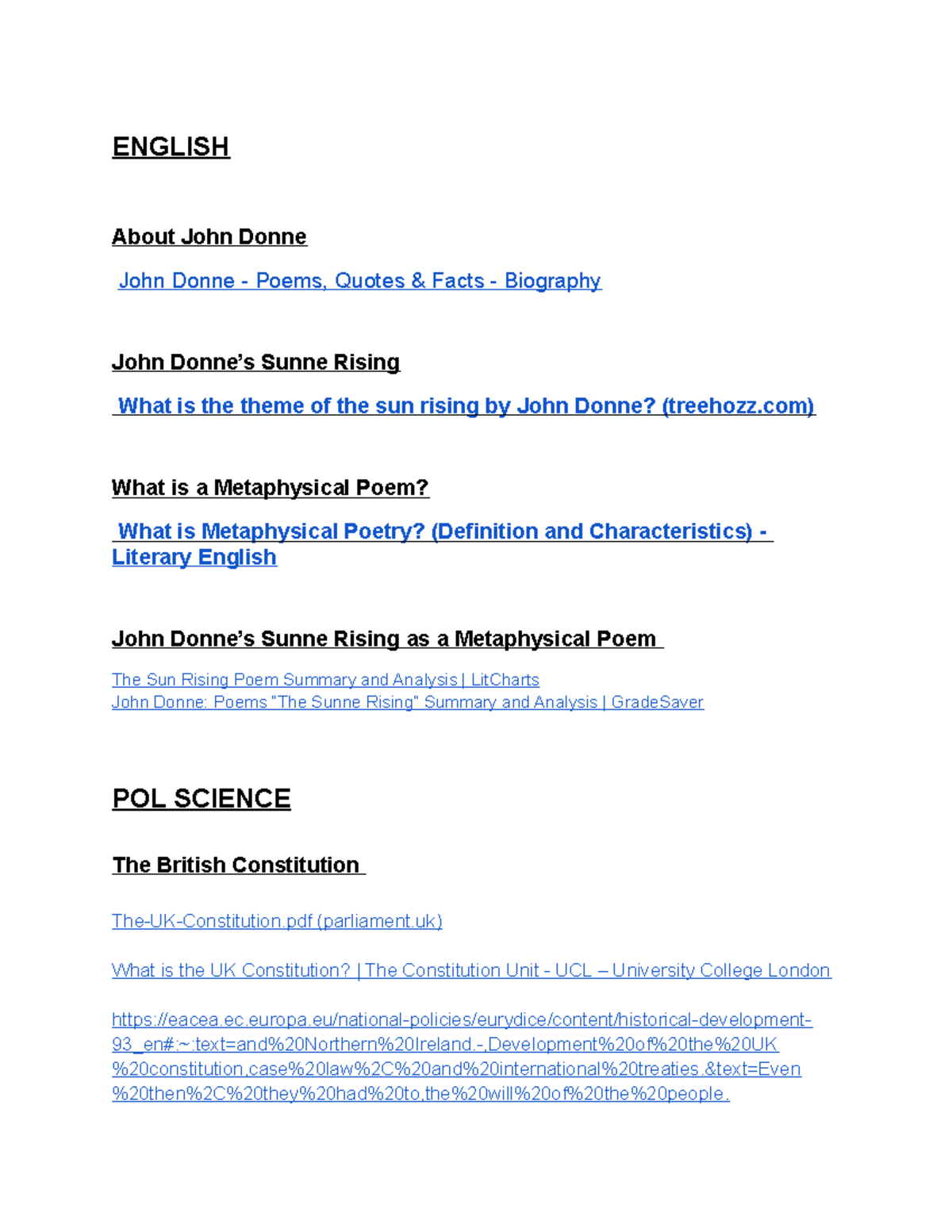 Eng assignment - .......... - ENGLISH About John Donne John Donne ...