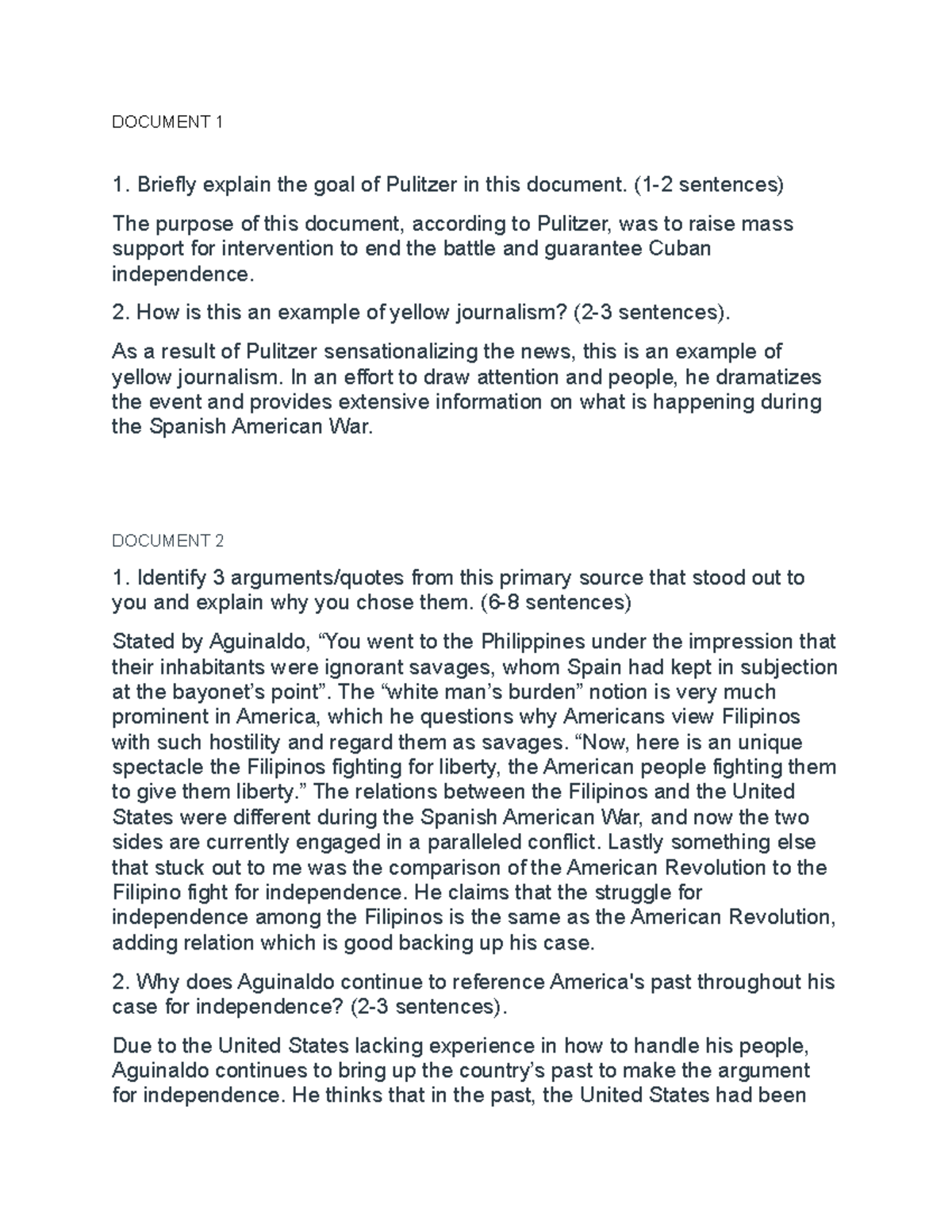 Week 5 Class Activity U.S. Imperialism Primary Source Analysis ...