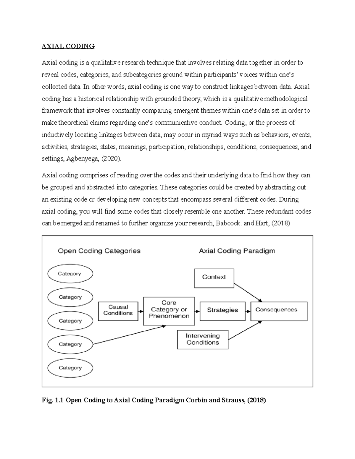 Axial Coding, a brief background, advantages and disadvantages ...