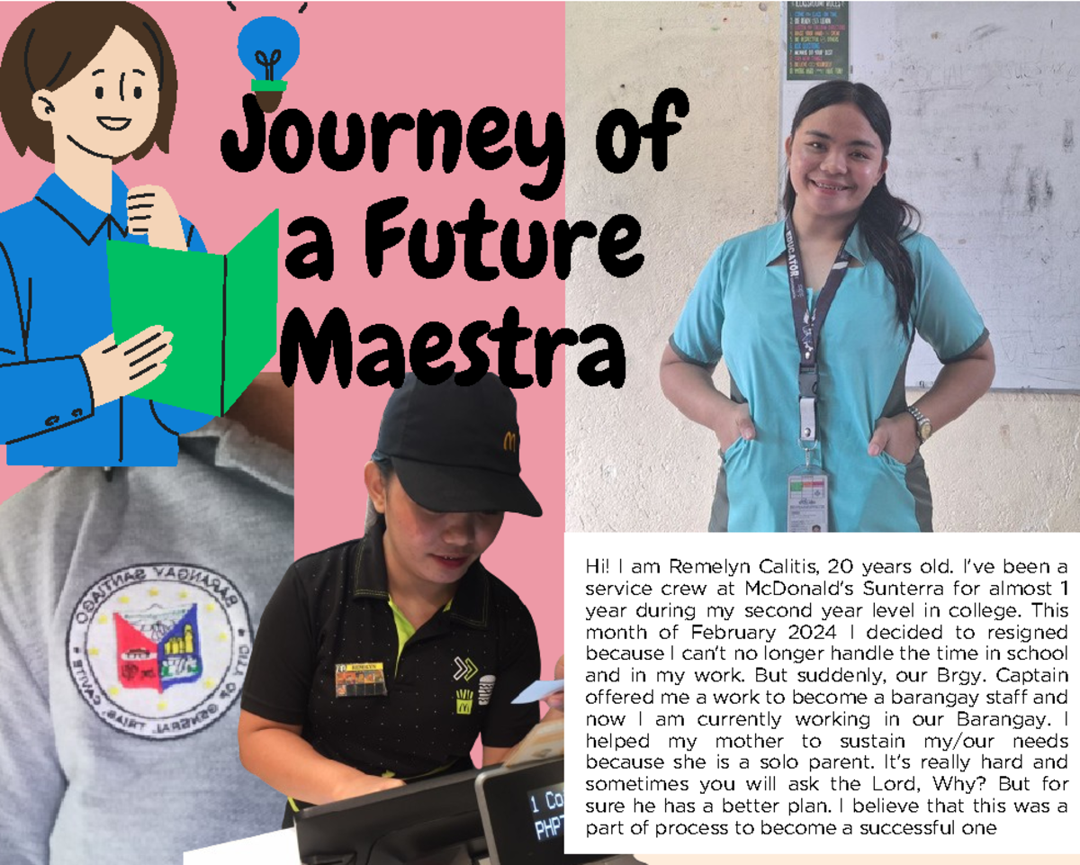 Storyboard about Lesson Exemplar - Journey of a Future Maestra Hi! I am Remelyn Calitis, 20 ...