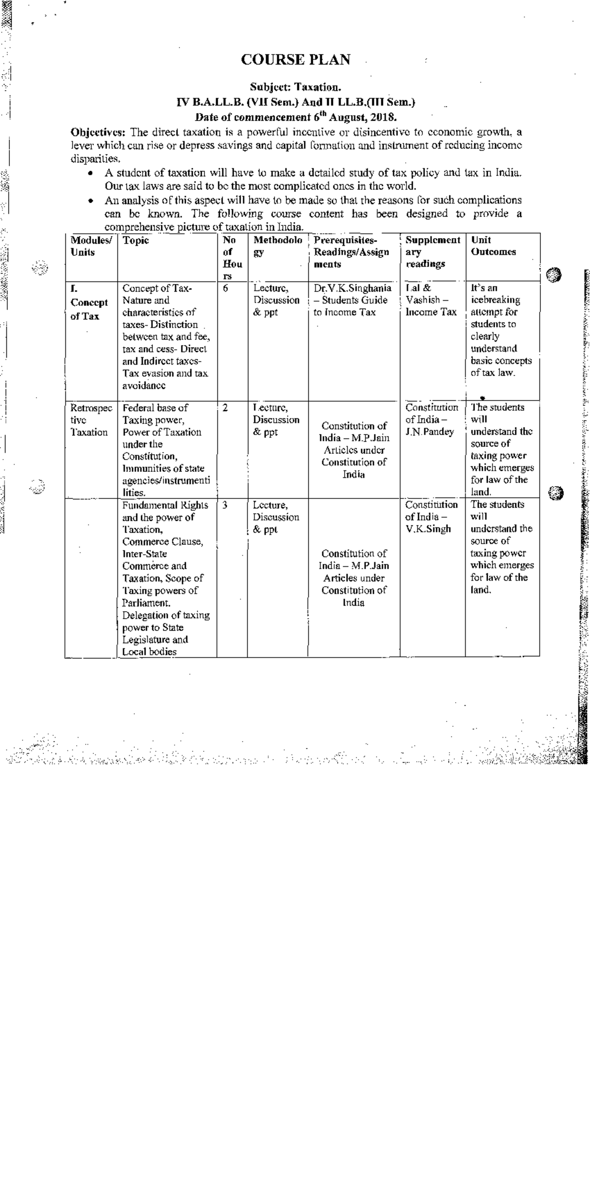 14-taxation - Notes - Principles Of Taxation Law - Studocu