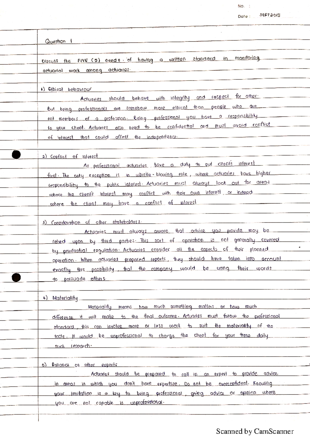 PAST SEM INTRODUCTION TO ASC302 SEPT2015 - Introduction to Actuarial ...