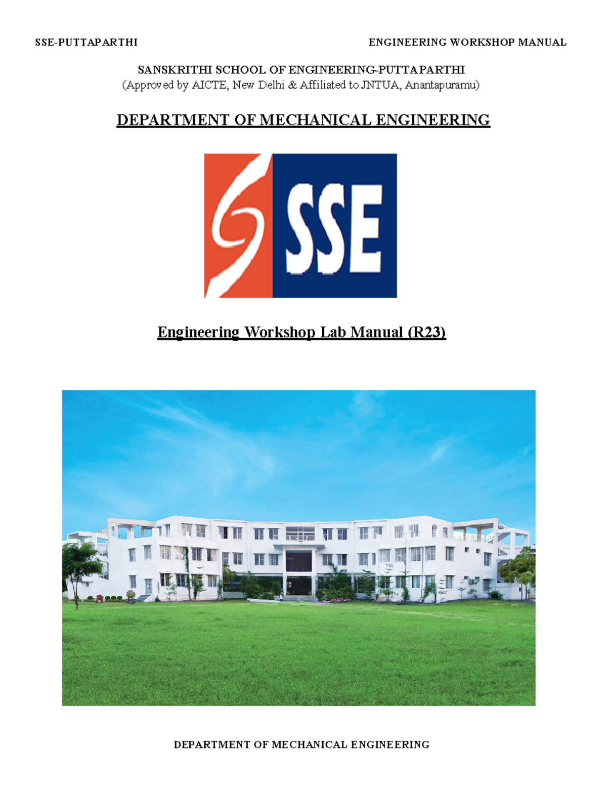 EWS Lab Manual R23 - SANSKRITHI SCHOOL OF ENGINEERING-PUTTAPARTHI ...