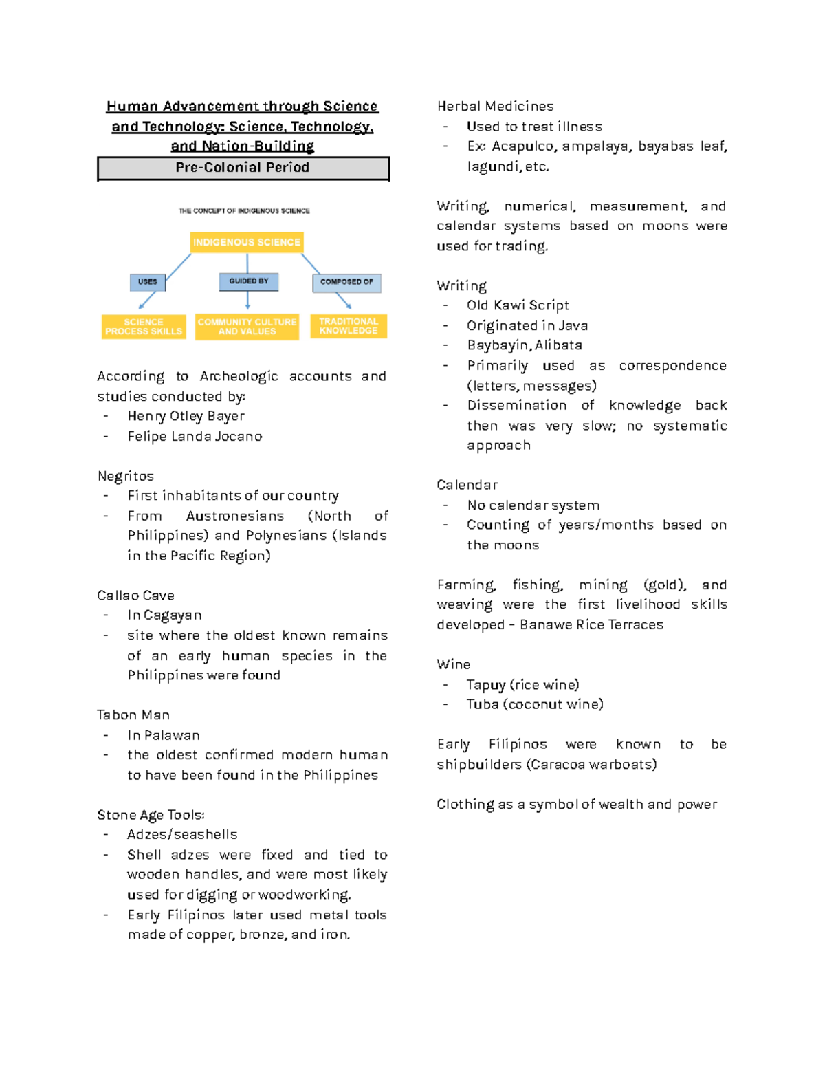science, technology, and society reviewer - Human Advancement through ...