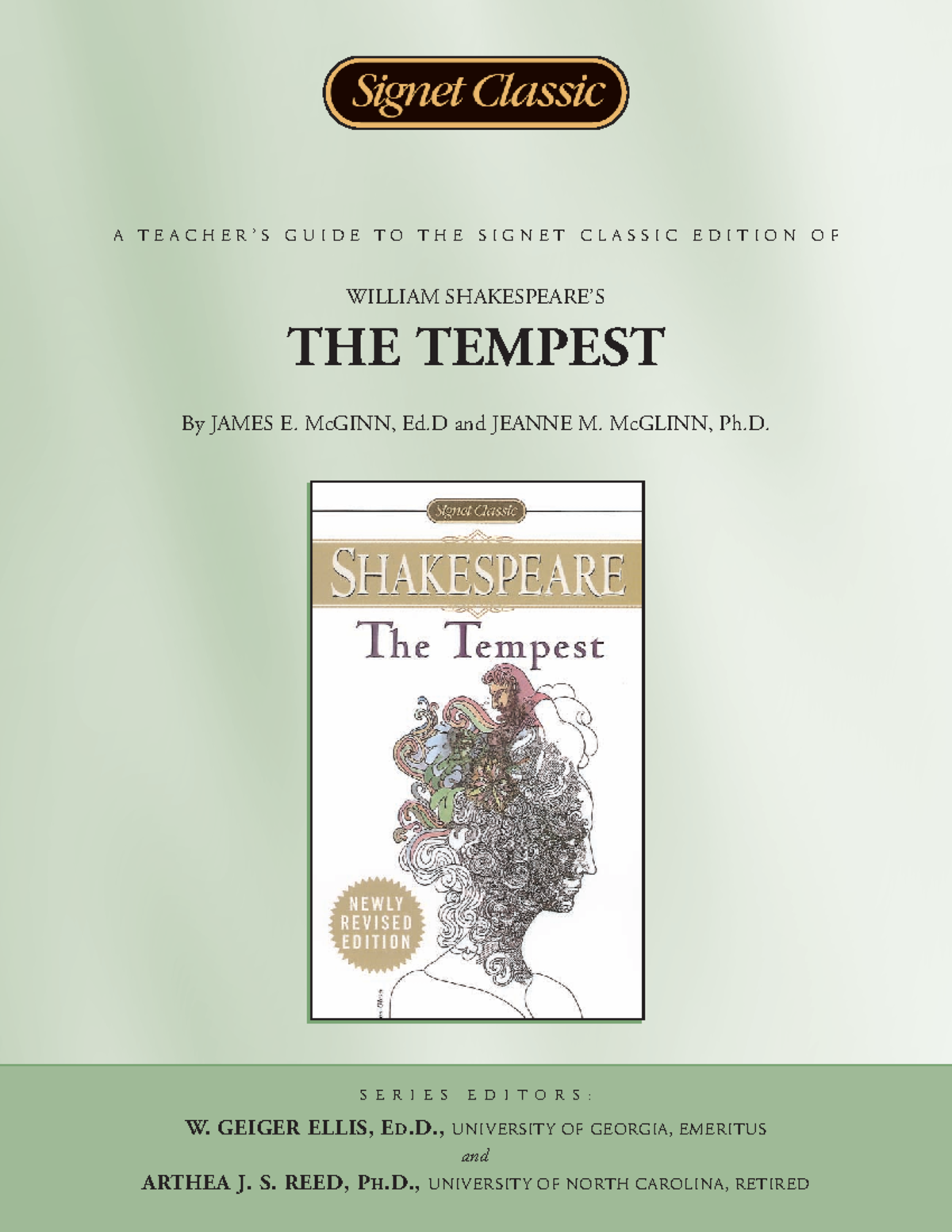 Tempest Study Guide - ####### S E R I E S E D I T O R S : W. GEIGER ...