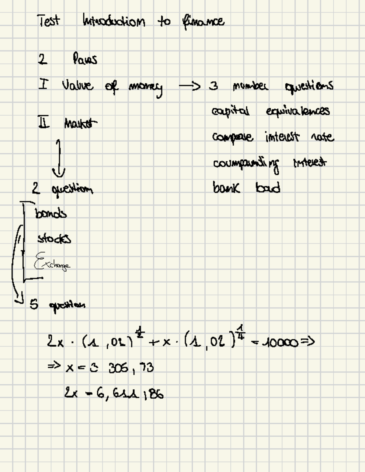 Test Introduction to finance - Test Introduction to finance & Paver I ...