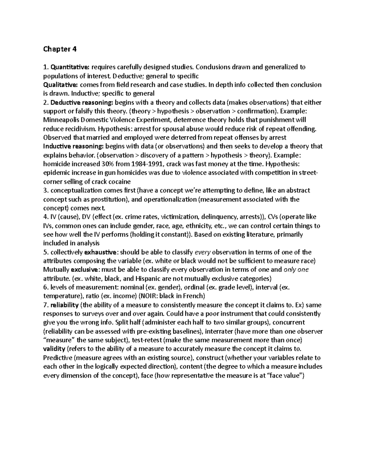 CRM 240 Exam 2 Study Guide - Chapter 4 Quantitative: requires carefully ...