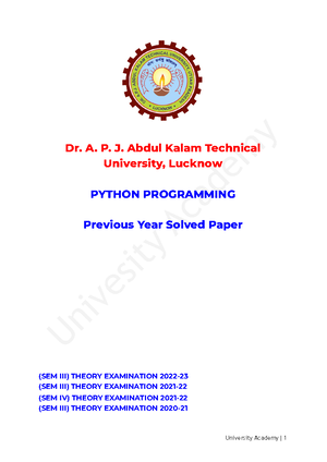 B.tech - AKTU - Studocu