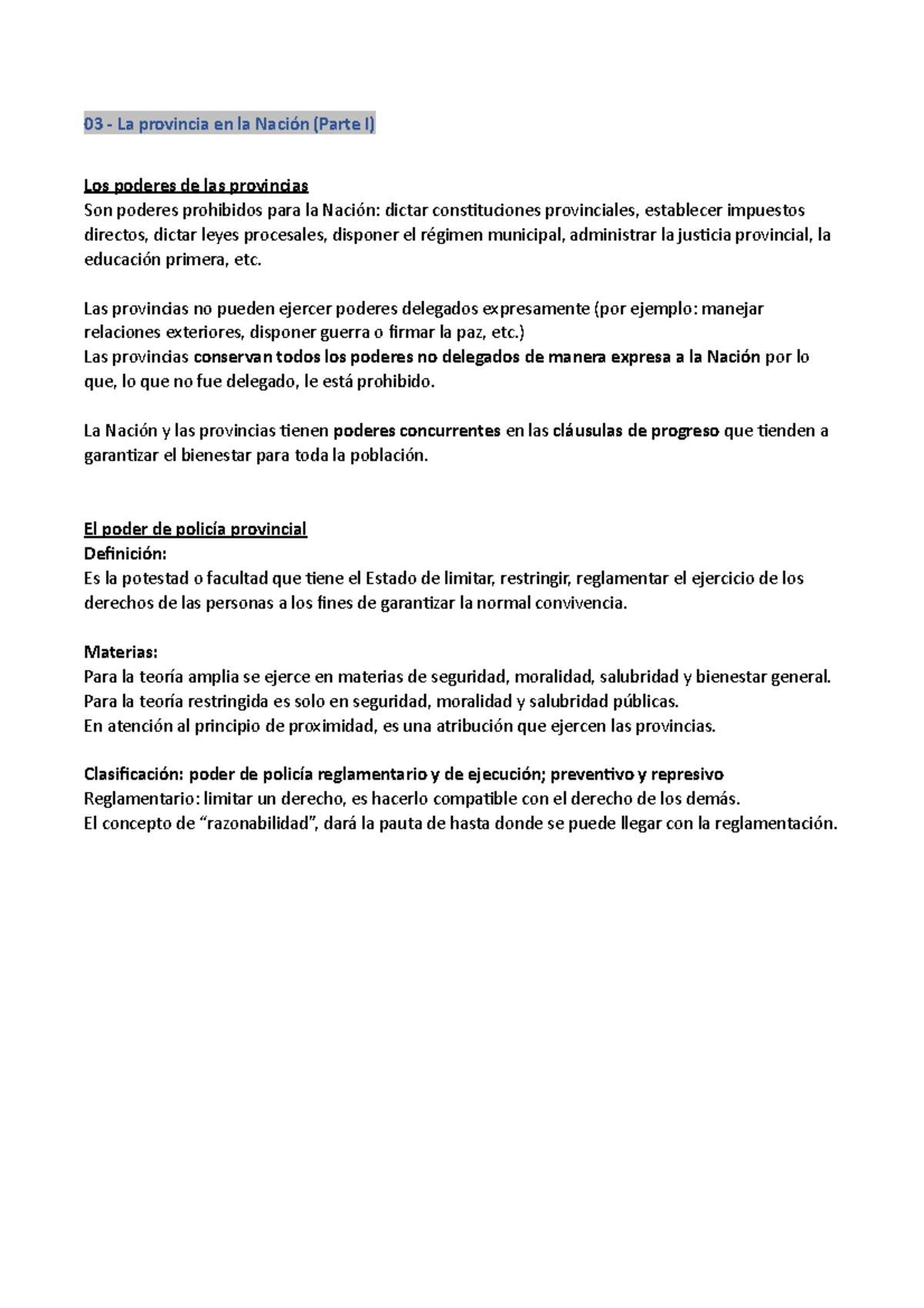 MODULO 1: 03 - La provincia en la Nación (Parte I) - 03 - La provincia ...