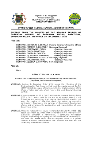 BNC Action PLAN Olandia 2024 - BARANGAY NUTRITION ACTION PLAN 2024 ...