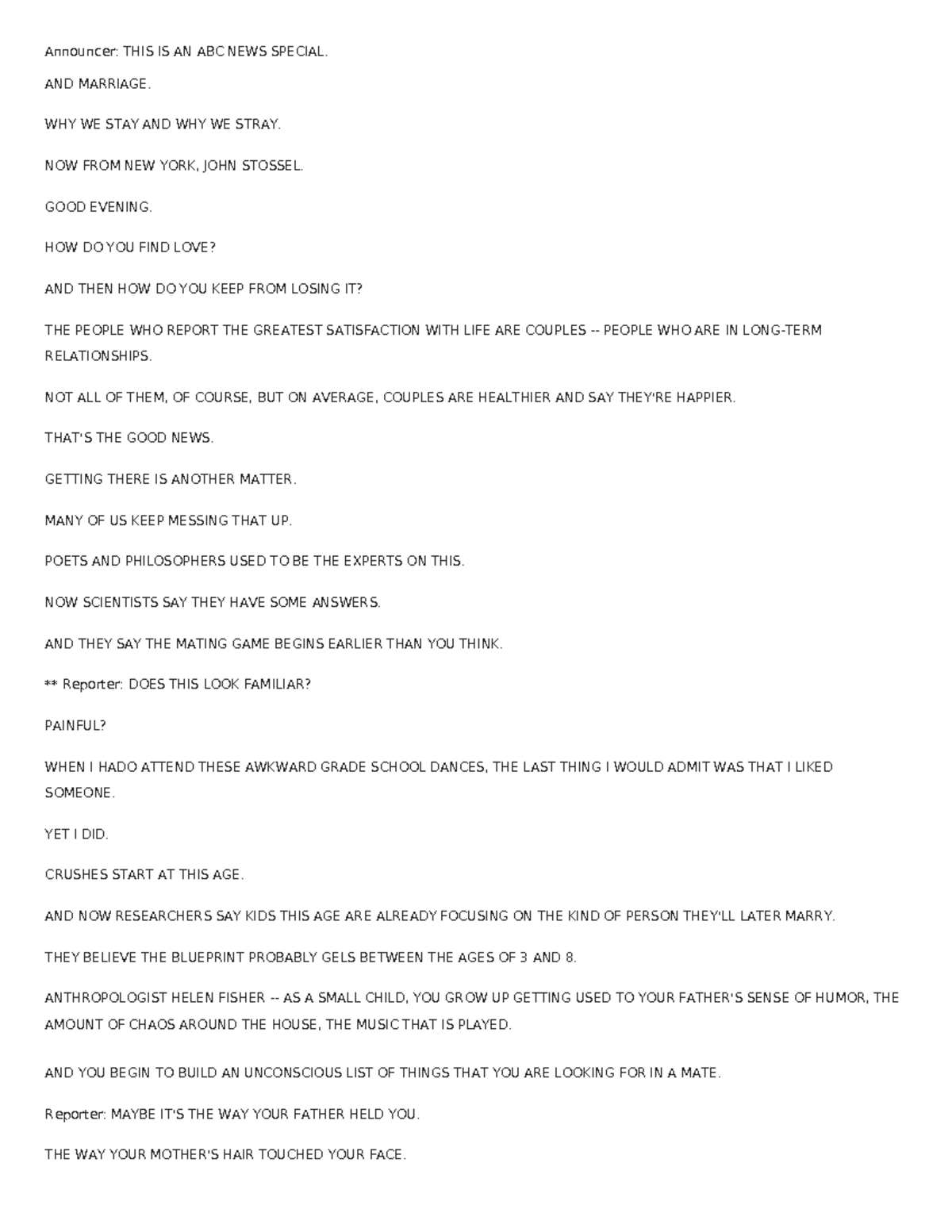 0 fhaqkacx-9219 - summary of book transcript - Marriages Families and ...