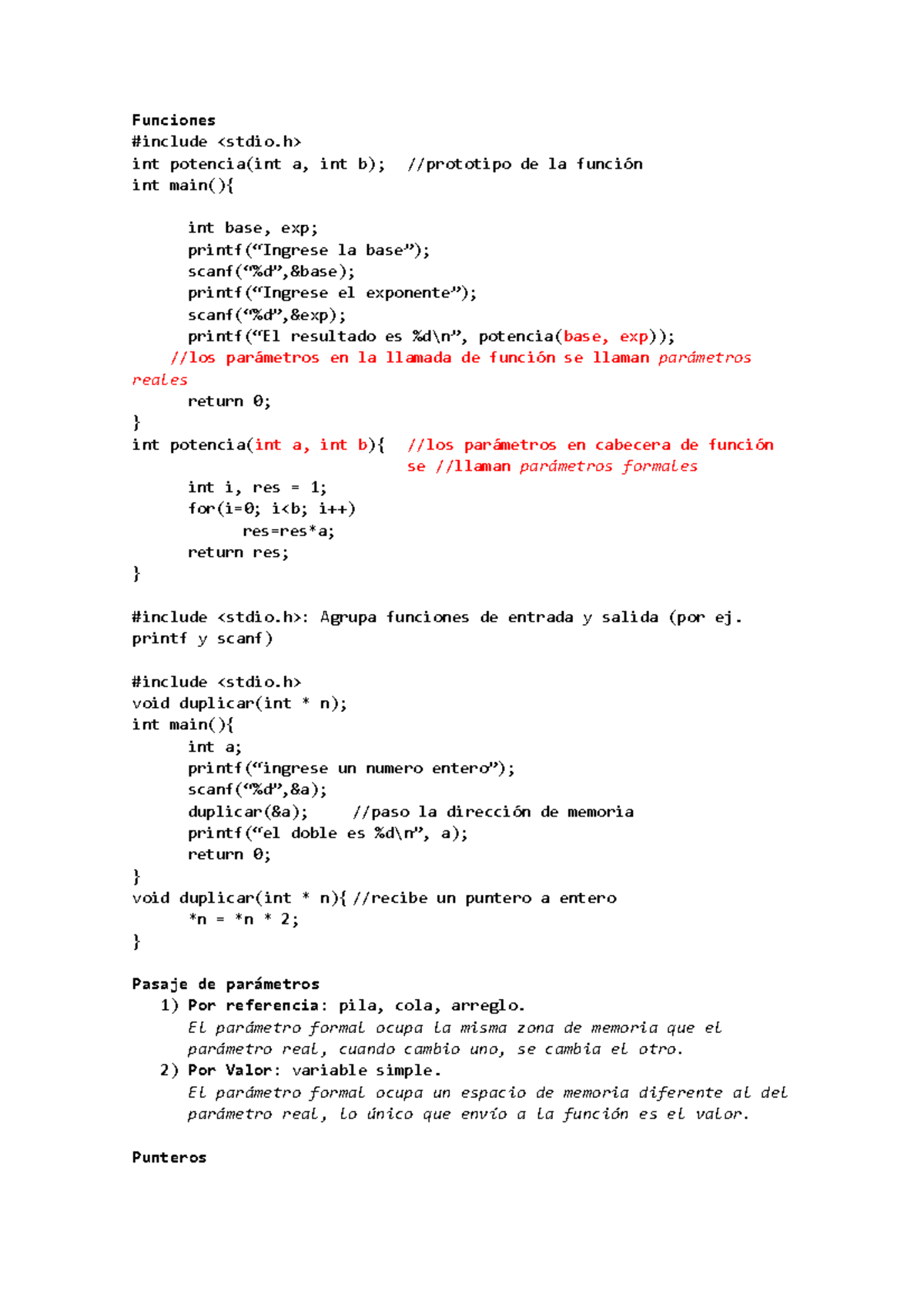 Clase 2 Programacion AvanzadaII del 2021 - Funciones #include int ...