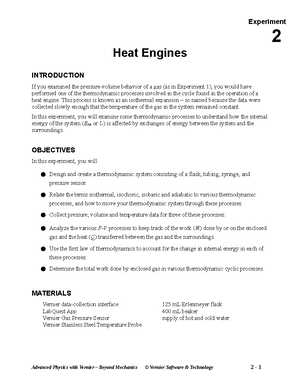 Thermal Energy Study Guide - Thermal Energy Study Guide A(n) Heat engine is a device that ...