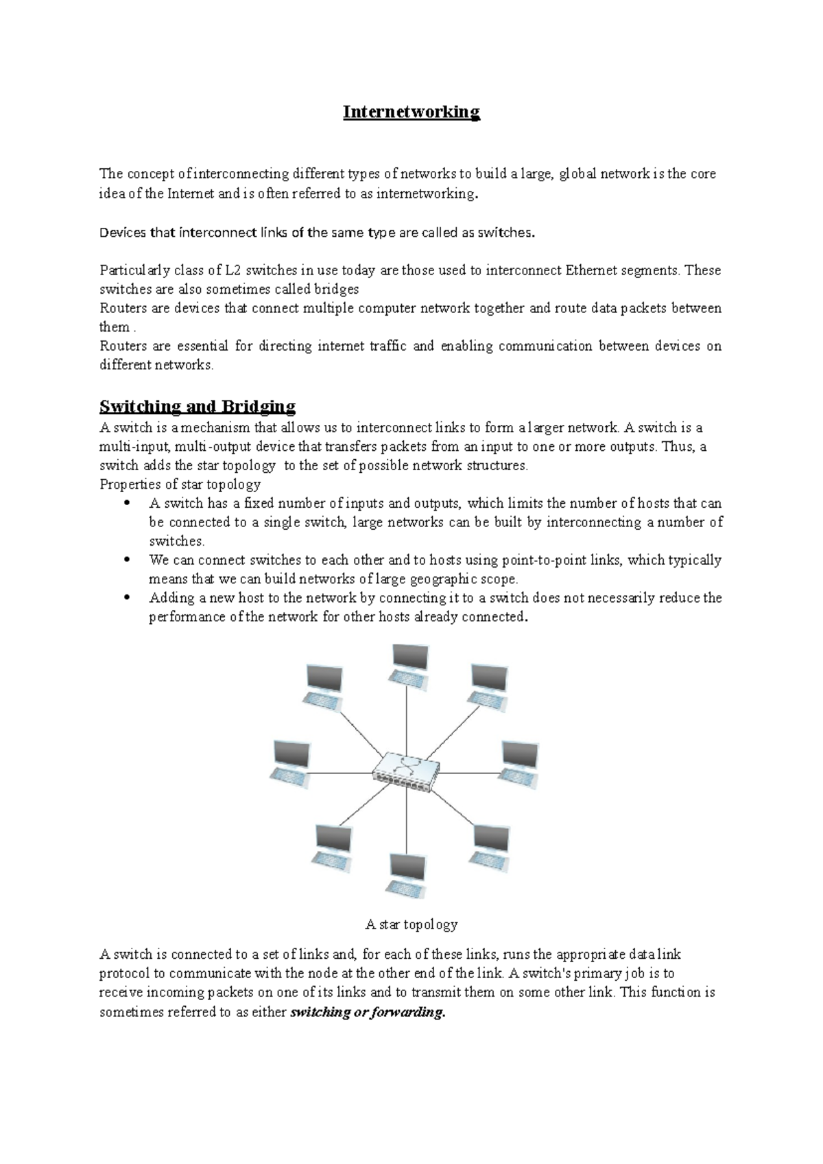 Module-3 - Uuuhhyy - Internetworking The concept of interconnecting different types of networks ...