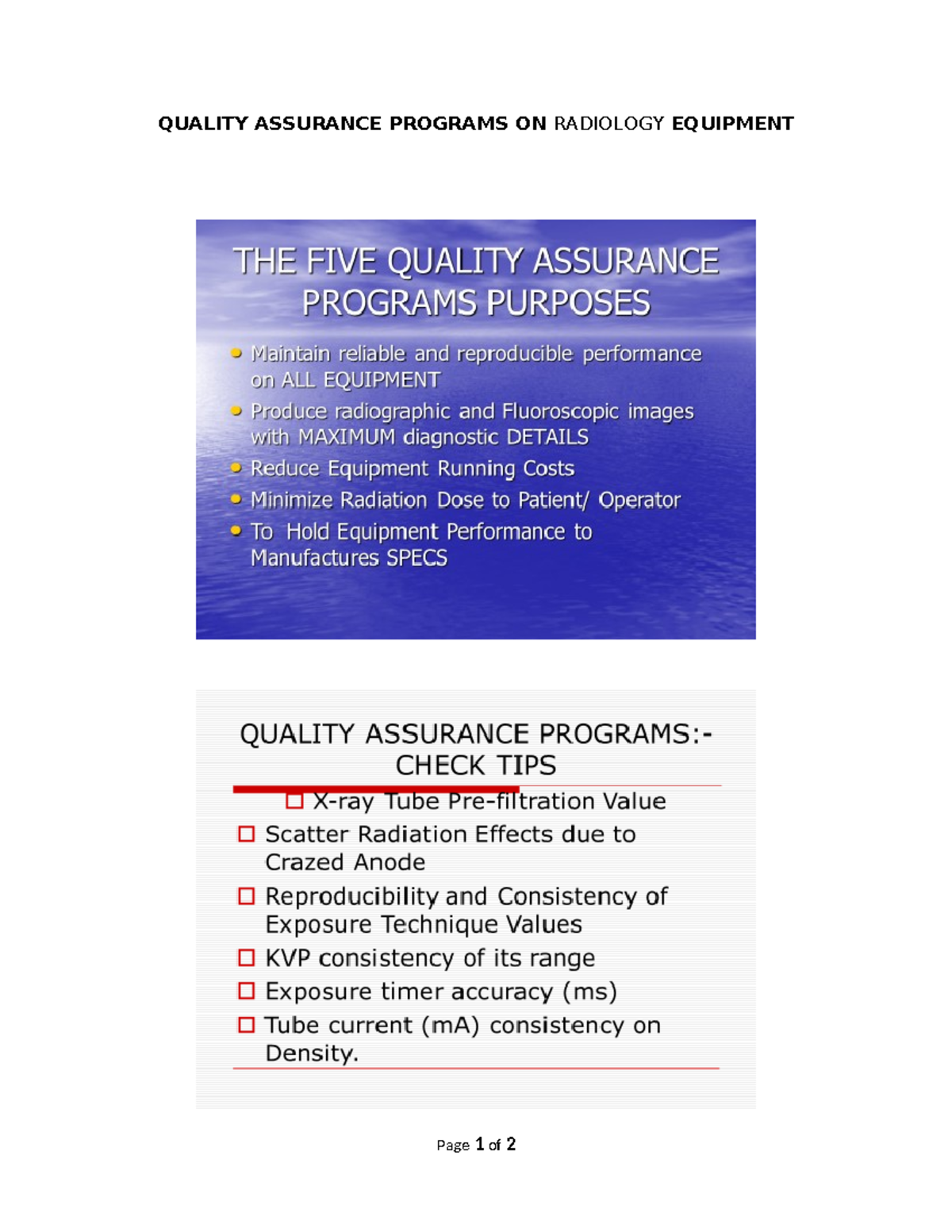Sess6 Q A P Purposes on Radiology Dept -Sep - Pure Mathematics ...