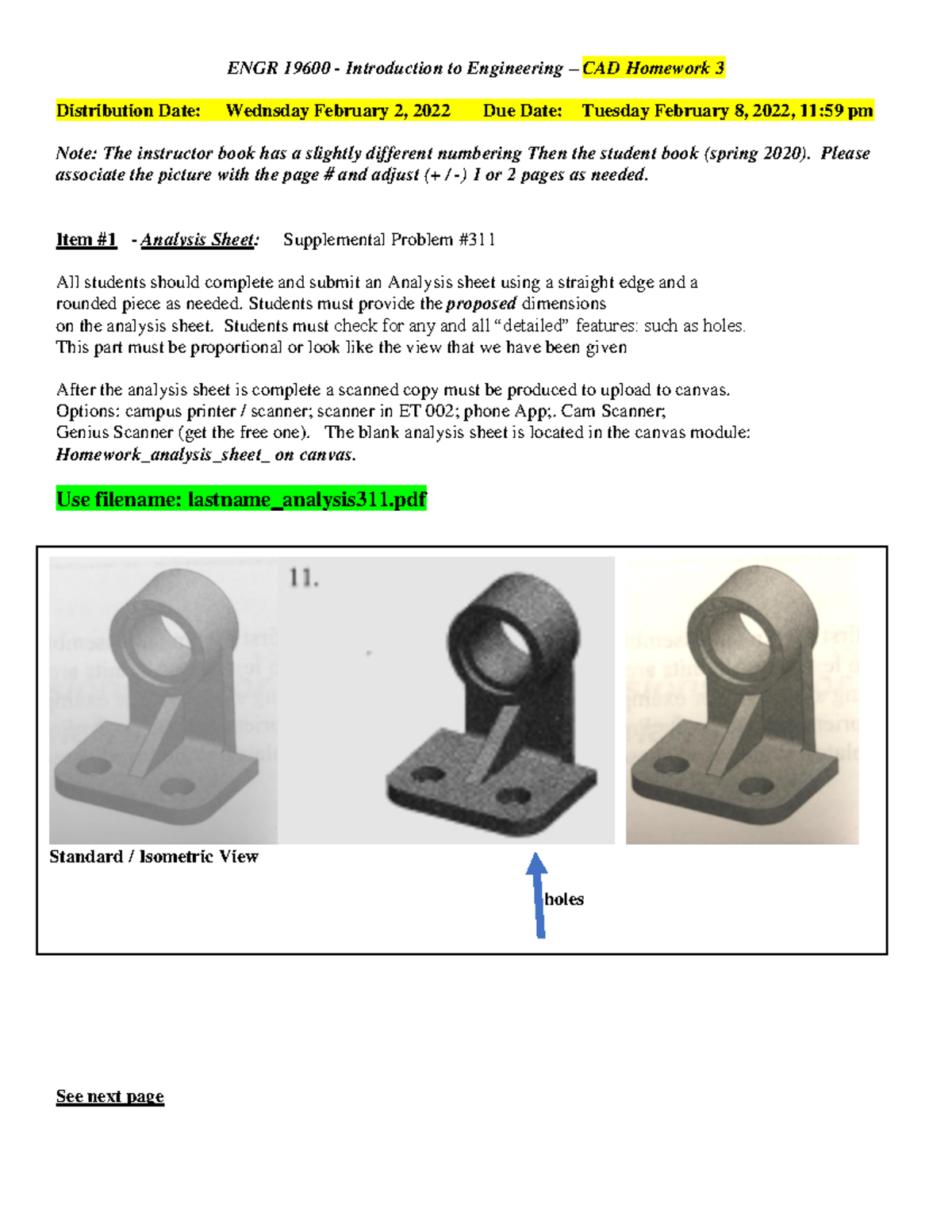 Engr nx cad homework 3 - ENGR 19600 - Introduction to Engineering – CAD ...