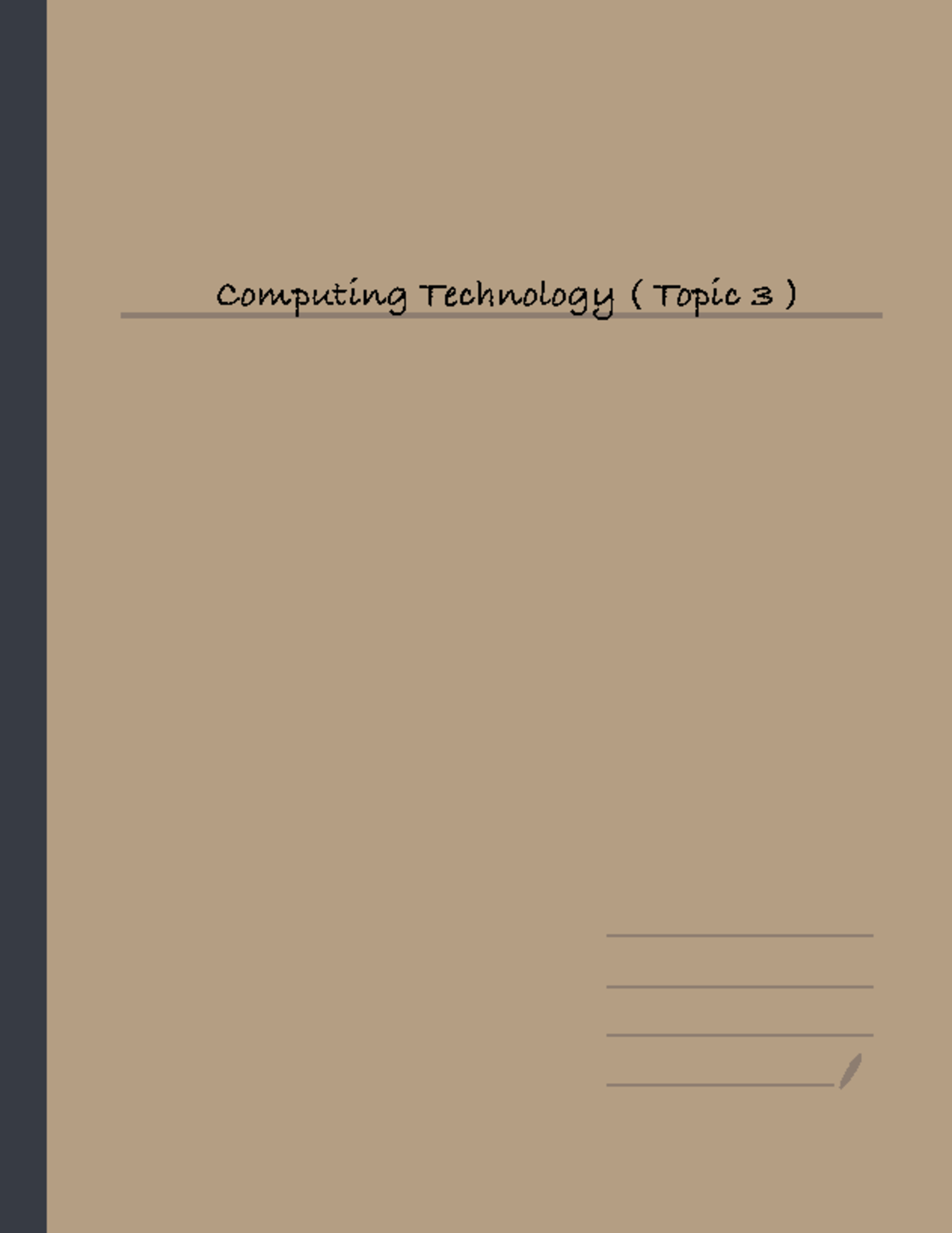 Computing technology topic 3 - Computing Technology ( Topic 3 ...