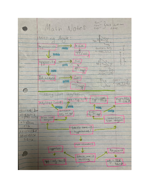 Pre-calculus Notes 3 - Pre-calc - Pythagorean Identity Q: What is the ...