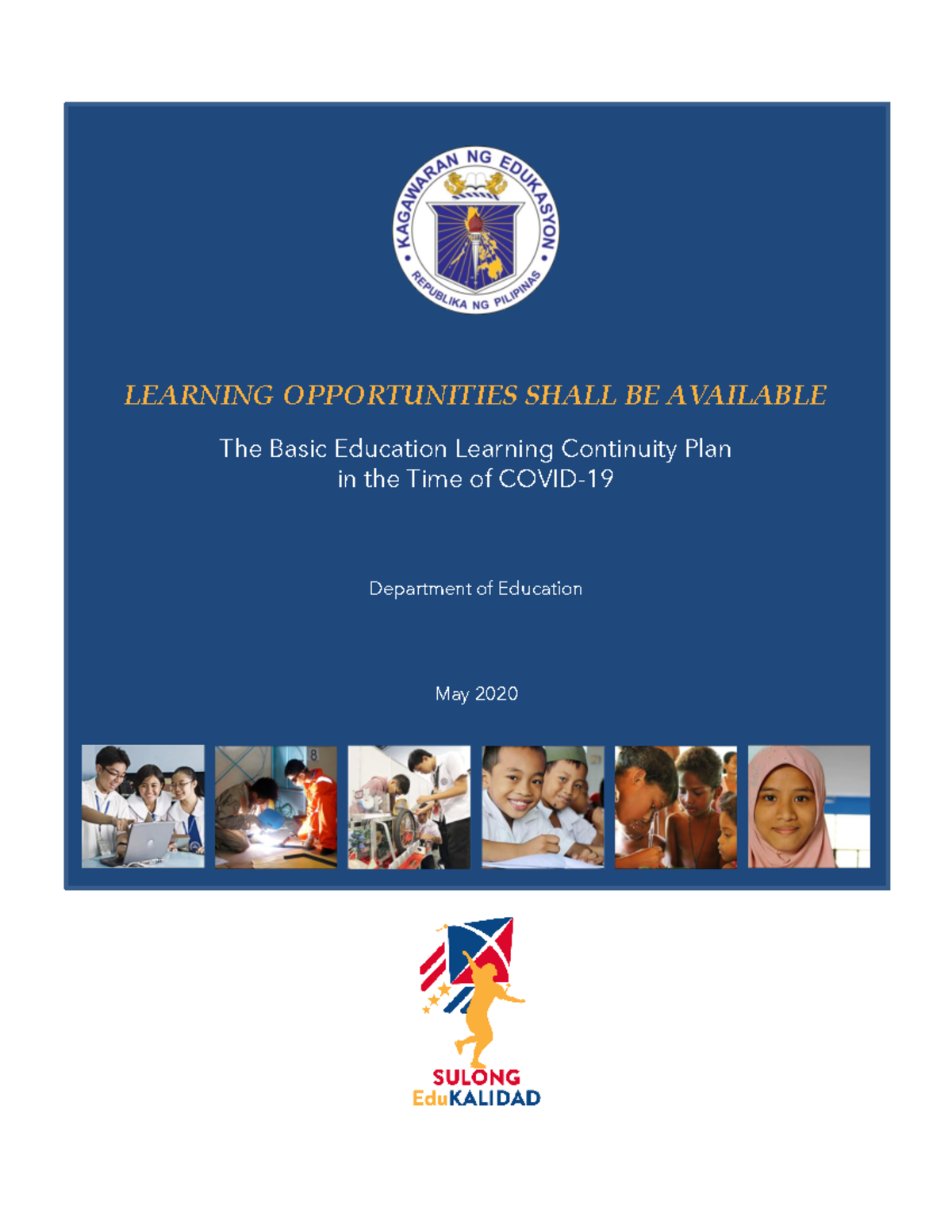 Basic Education Learning Continuity Plan in the Time of Covid-19 ...