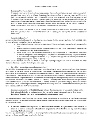 Exam Question 8 a) - Critically discuss the case of R v Brown (1994) 1 ...