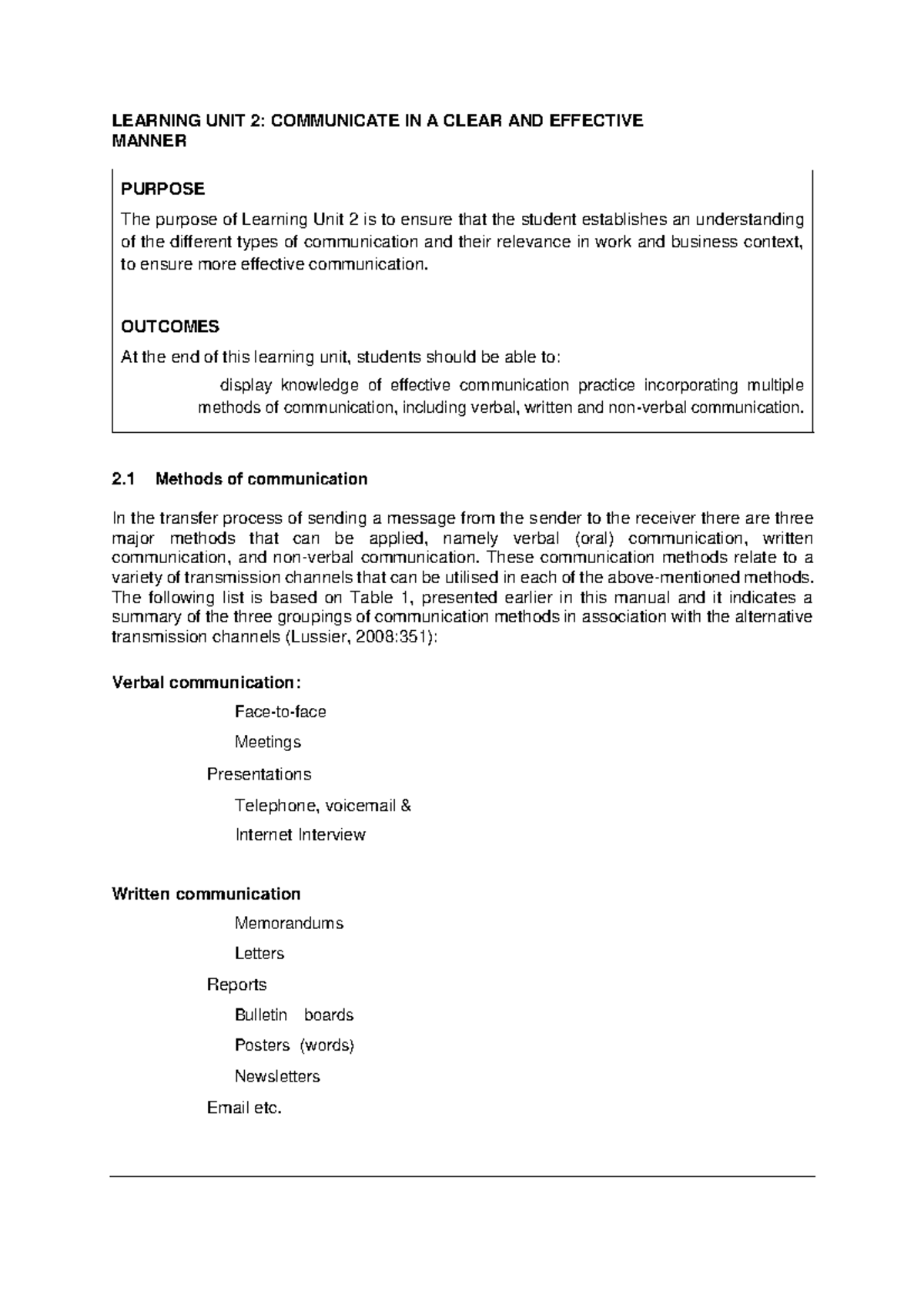 Communicate IN A Clear AND Effective Manner - Warning: TT: undefined ...