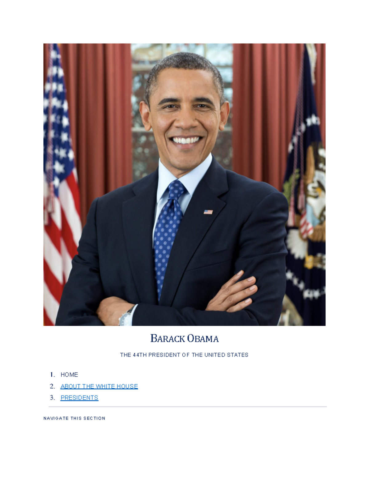 OBAMA BARACK USA - BARACK OBAMA THE 44TH PRESIDENT OF THE UNITED STATES ...