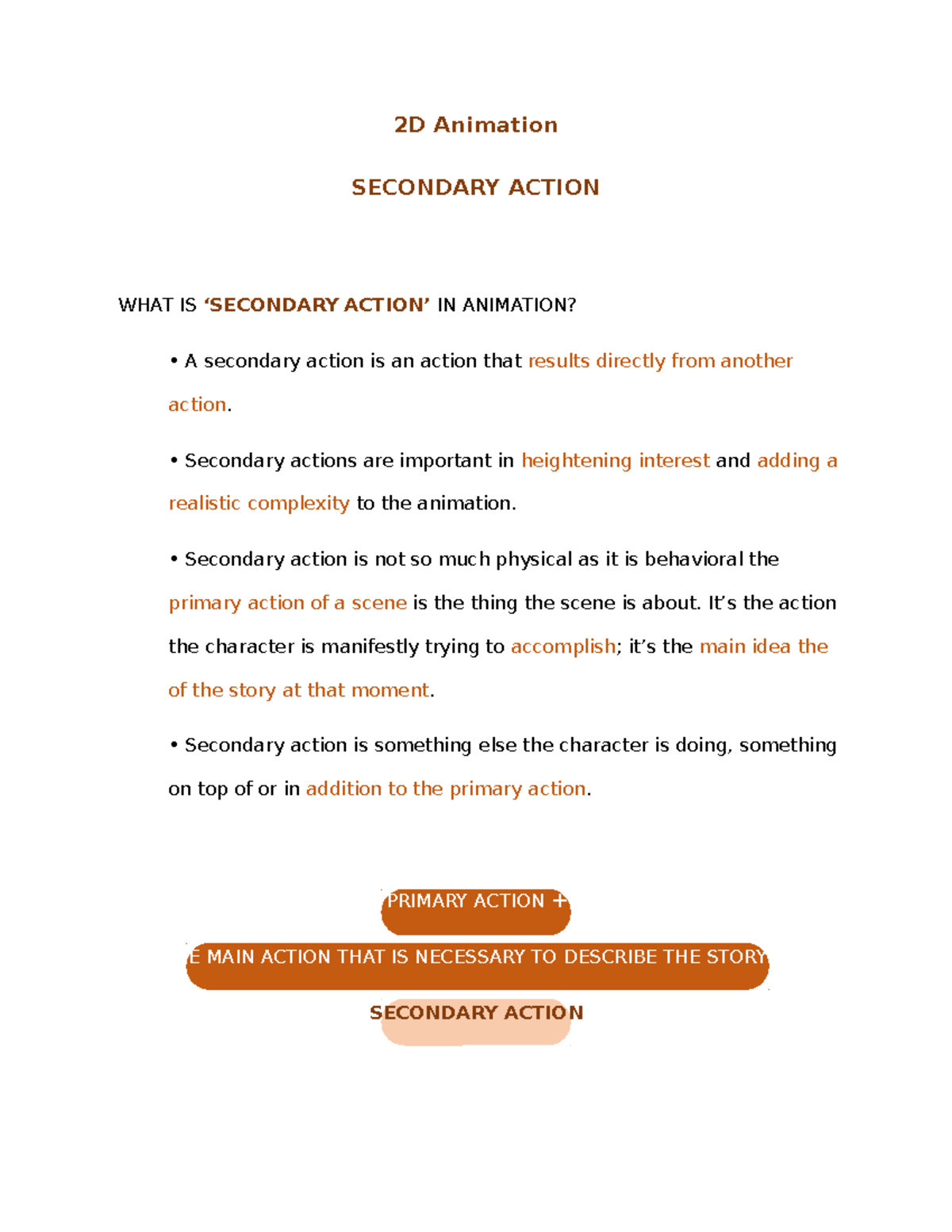 2D Animation Module 6 - Lecture notes 6 - AB Multimedia Arts - Studocu