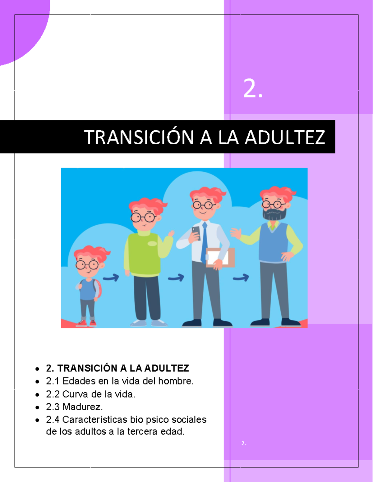 2. Transición A LA Adultez - 2. ####### 2. TRANSICIÓN A LA ADULTEZ • 2 ...