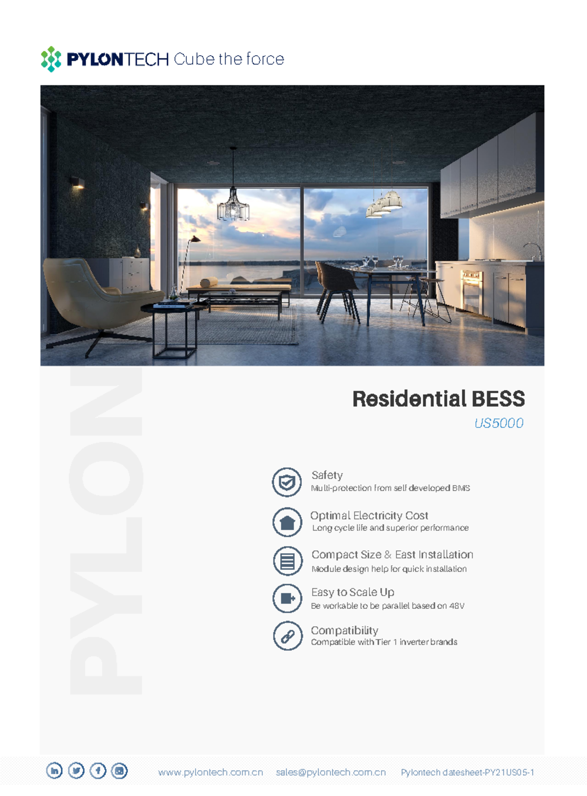 Datasheet-pylontech-us5000 - Residential BESS c Residential BESS US ...